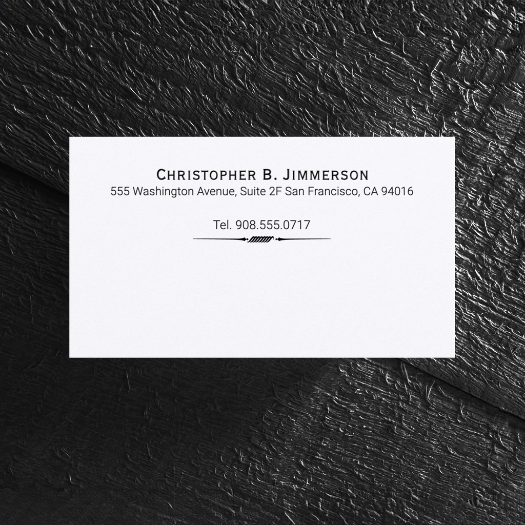 Engraved Business Cards | Wells & Drew