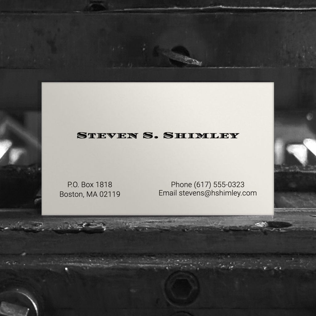 Engraved Business Cards | Wells & Drew